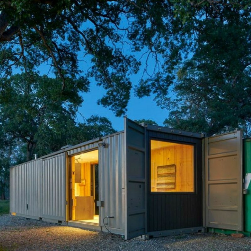 OFF THE GRID SHIPPING CONTAINER CABIN | Container Home Hub