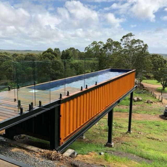 Building a Shipping Container Pool in Texas