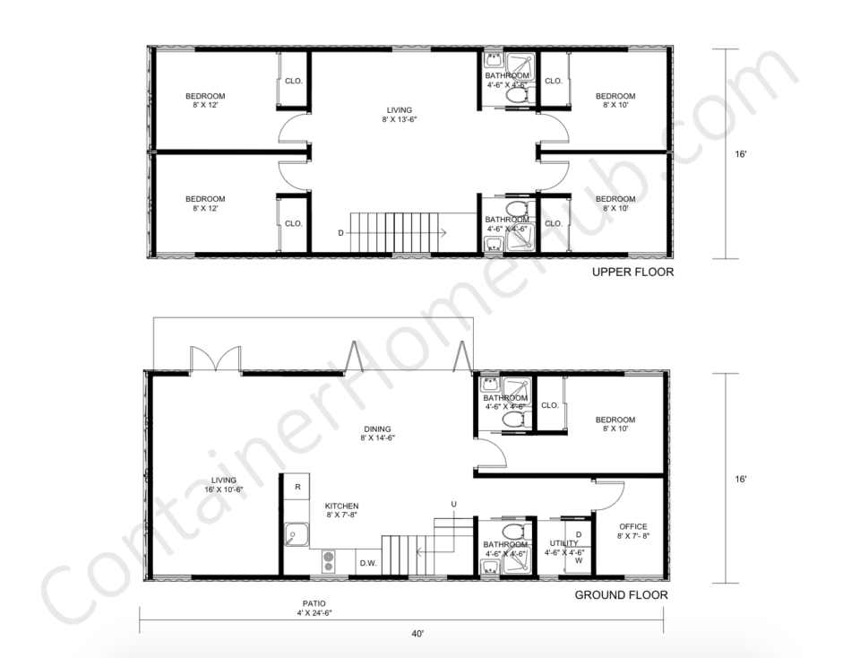 5 Bedroom Shipping Container Home Floor Plans 5 Bedroom Shipping Container Home Floor Plans